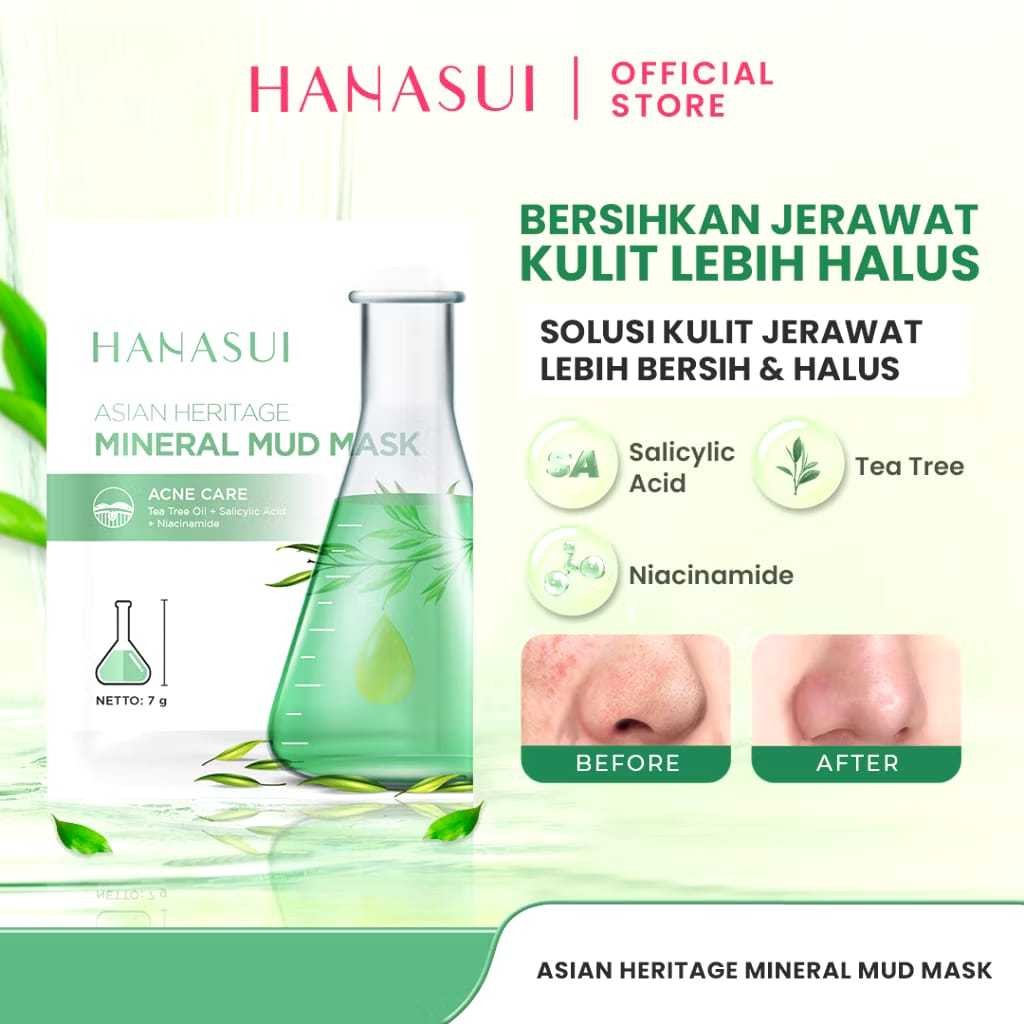 Jual HANASUI Mineral Mud Mask Asian Heritage 7gr | Shopee Indonesia