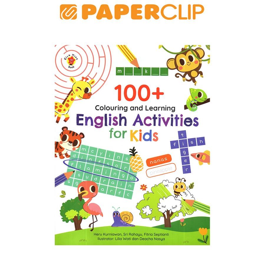 Jual 100 COLOURING AND LEARNING ENGLISH ACTIVITIES FOR KIDS | Shopee ...