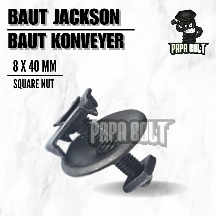 Jual Baut Jackson M8 x 40MM Bucket Elevator Bolt / Baut Konveyer 8MM ...