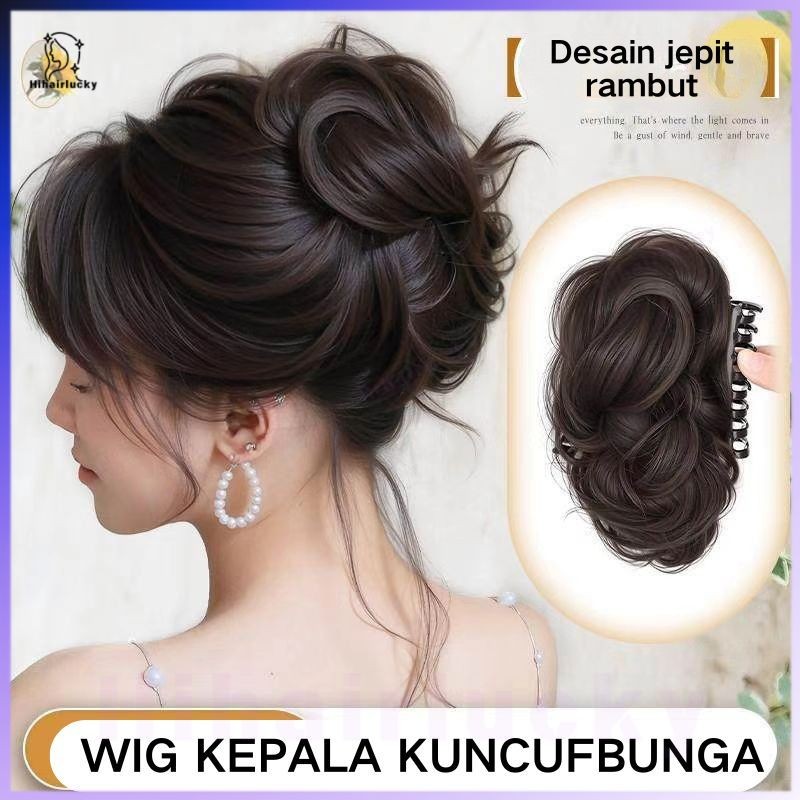 Jual HIL-6614 sanggul instan modern/Sanggul Jepit Rambut Palsu Model ...