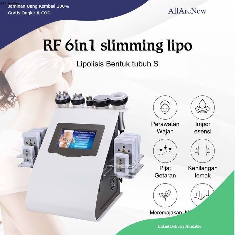 Jual [AllareNew] 6 in 1 RF Lipolaser 40k Alat rf wajah slimming radio ...