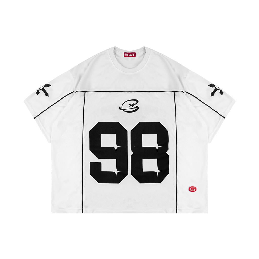 Jual GRDT - Renewed Boxy Streetwear Jersey Football White | Shopee ...