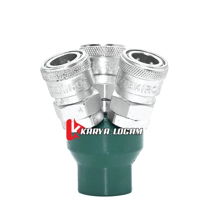 Jual Tekiro Coupler Kompresor Cabang 3 Quick Coupling 3 way | Shopee ...