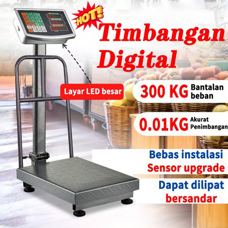 Jual 300KG Electronic Platform Scale Timbangan Duduk Digital Kapasitas Electrik Platform ...