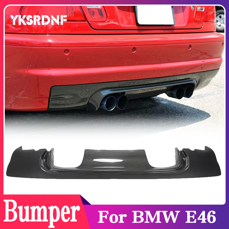Jual Replacement Carbon Fiber Rear Bumper Diffuser Lip Spoiler For BMW ...