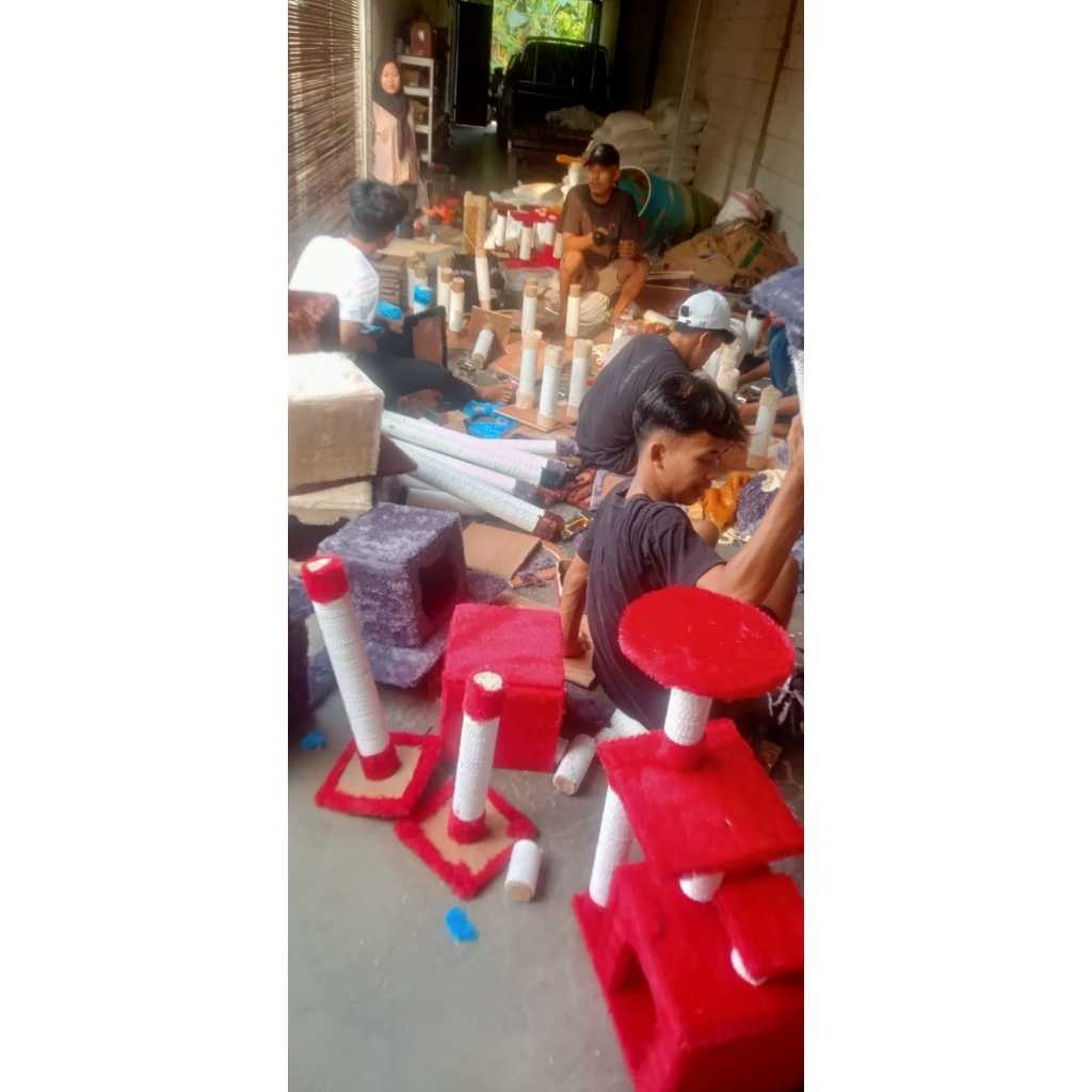 Jual Cat Condo, Rumah Kucing interaktif tinggi tiyang 75cm 85cm 90cm ...