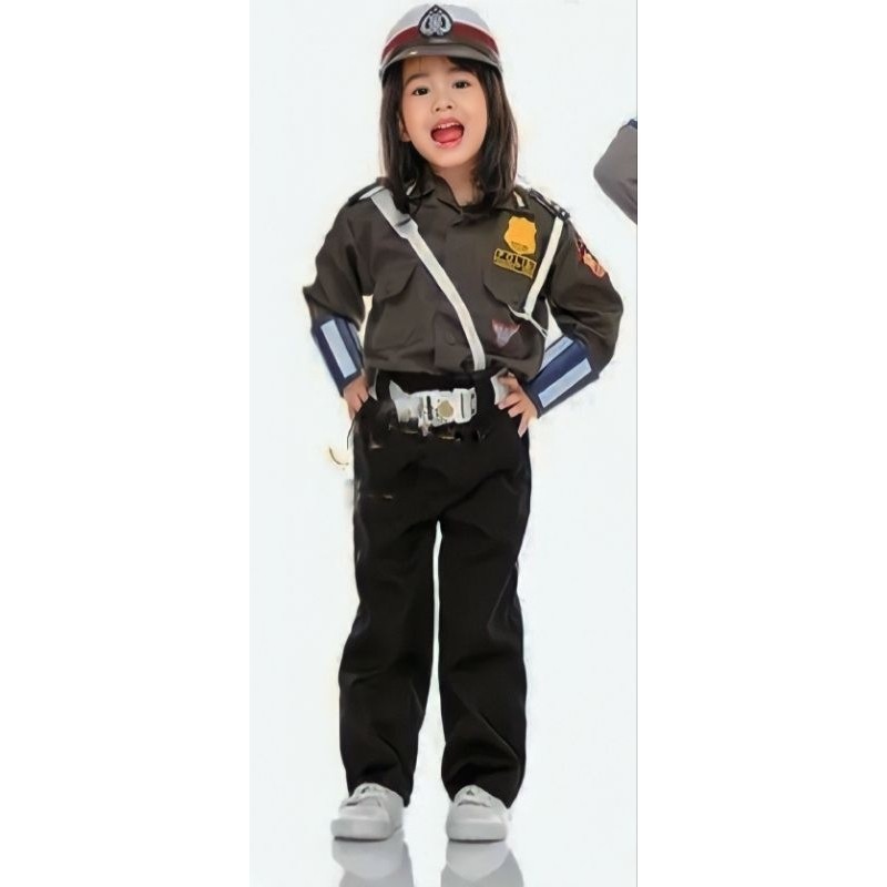 Jual Baju Polisi Anak Laki-laki dan Perempuan TK / Seragam Polisi Anak ...