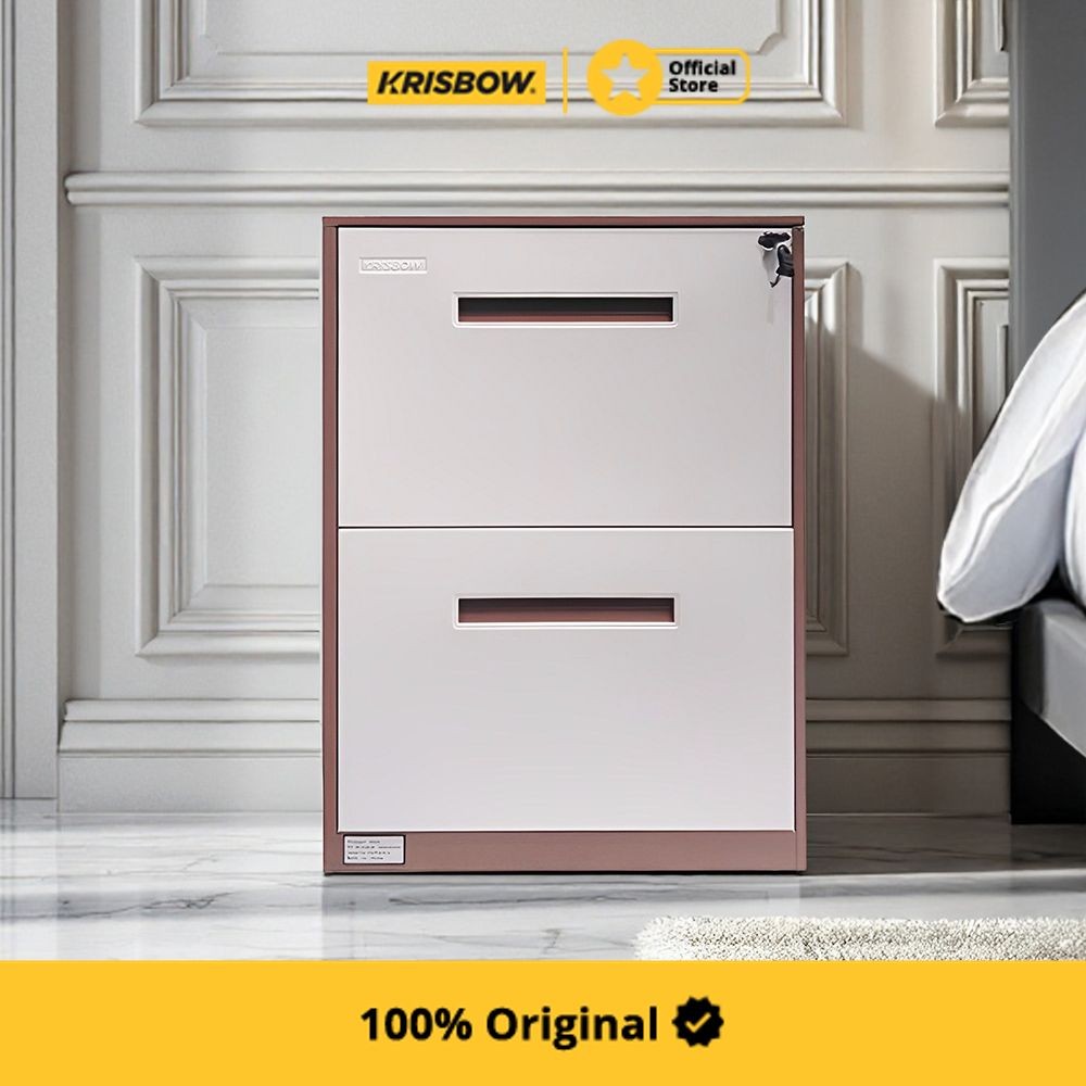 Jual Krisbow File Cabinet Laci Kantor 2 Tingkat - Cokelat/Krem | Shopee ...