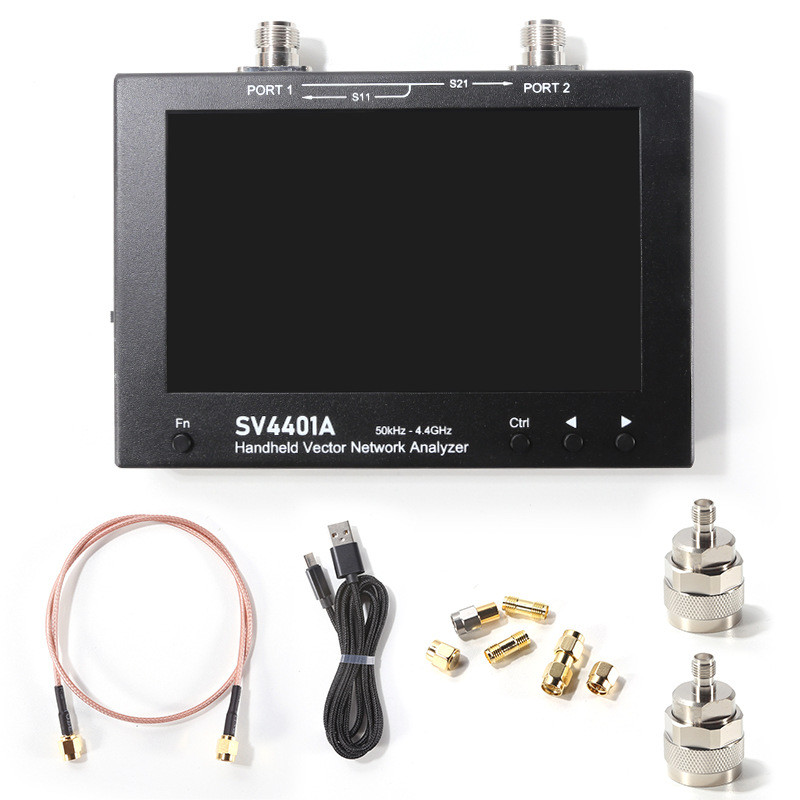 Jual SV4401A 7" Touch LCD 50KHz-4.4GHz NanoVNA VNA Vector Network Antenna Analyzer UHF HF VHF ...