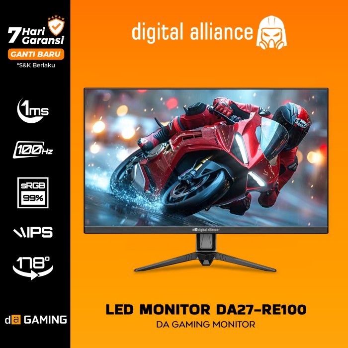 Jual Monitor LED Digital Alliance 27" 100Hz IPS 1ms 99% SRGB | Shopee ...