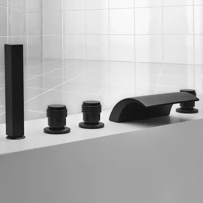 Jual AQUA CASCADE BATHTUB FAUCET WITH ROUNDED OR SQUARED HAND SHOWER ...