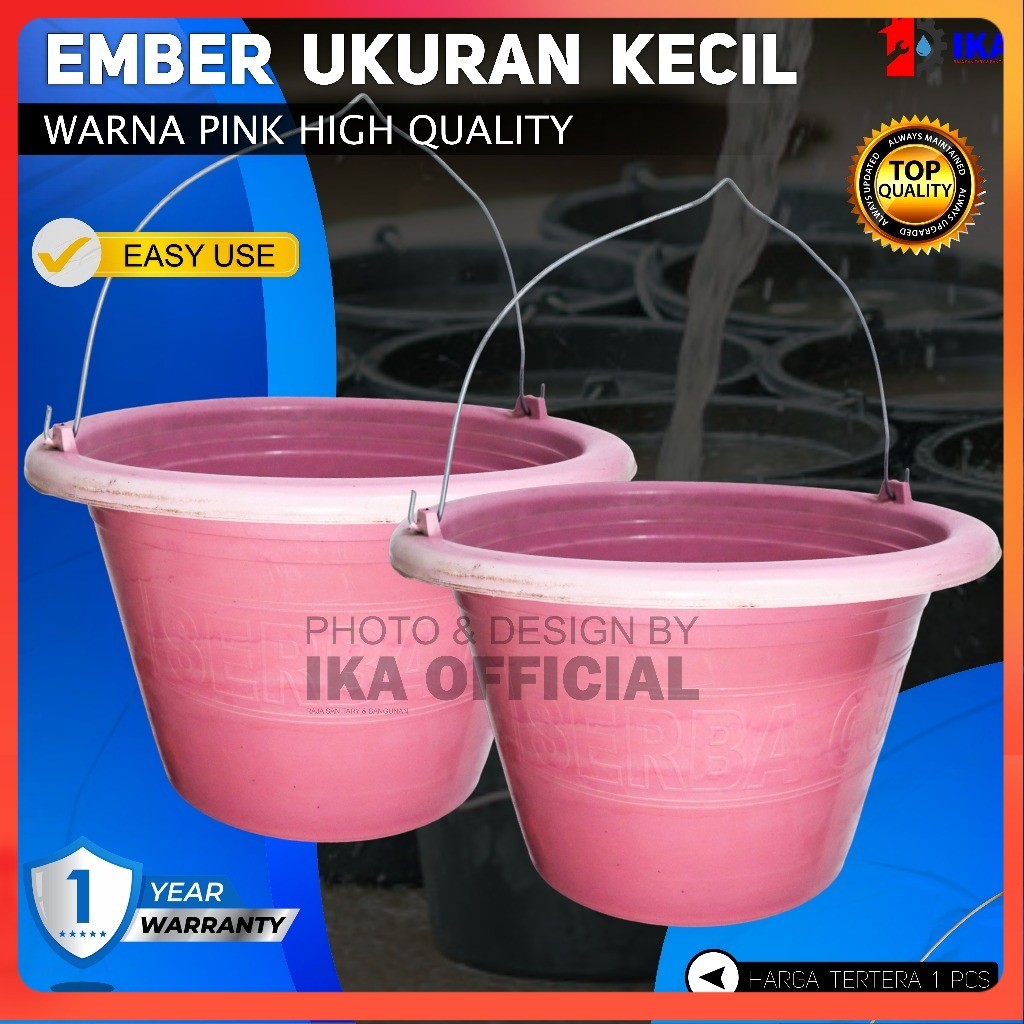Jual Ember Plastik WARNA KECIL PINK Ember Cor Anti Pecah | Ember ...