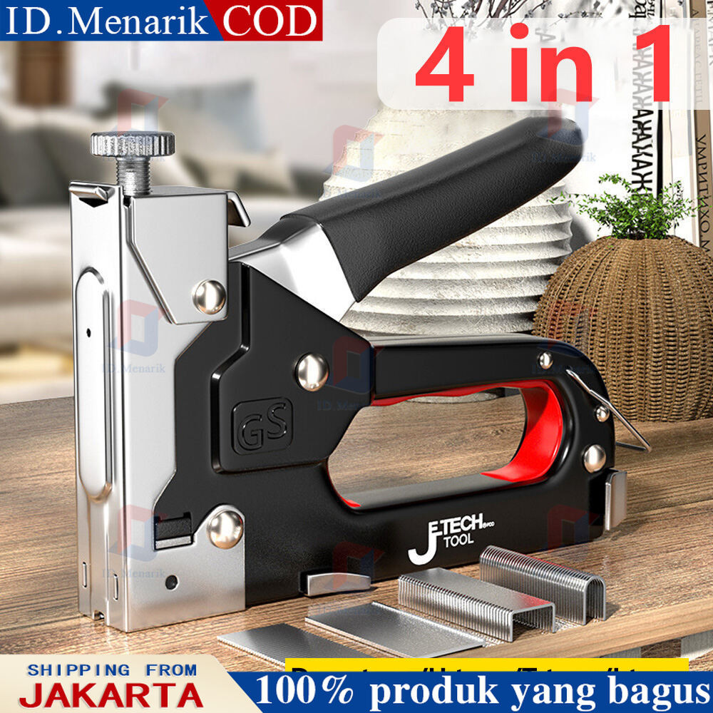 Jual Gratis 600 paku 4 In 1 Pistol Kuku Pistol Stapler Konstruksi ...