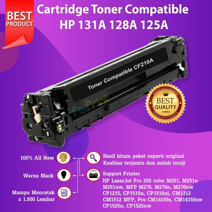 Jual FixPrint Cartridge Toner Compatible HP 131A CF210A 128A CE320A ...