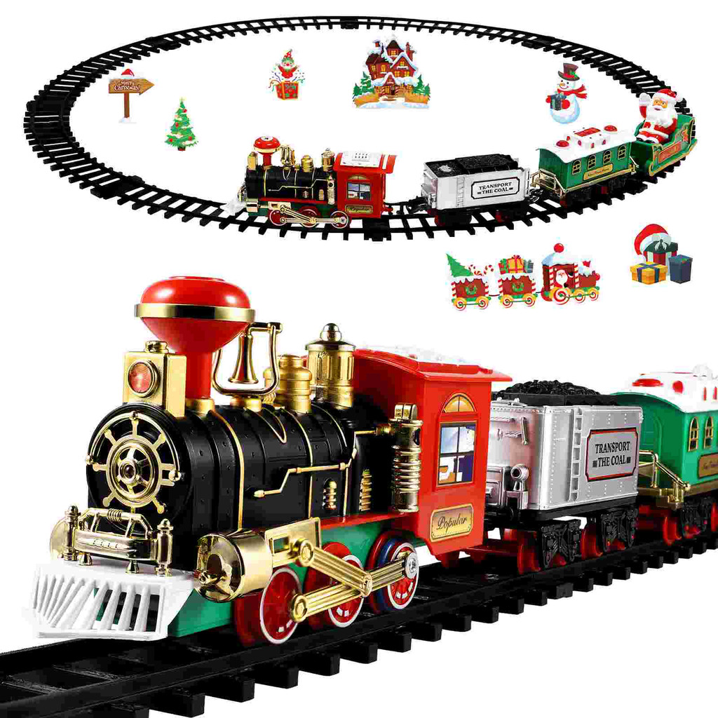 Jual Model Train Toy Christmas Trains for Around Tree Car Track Kit ...