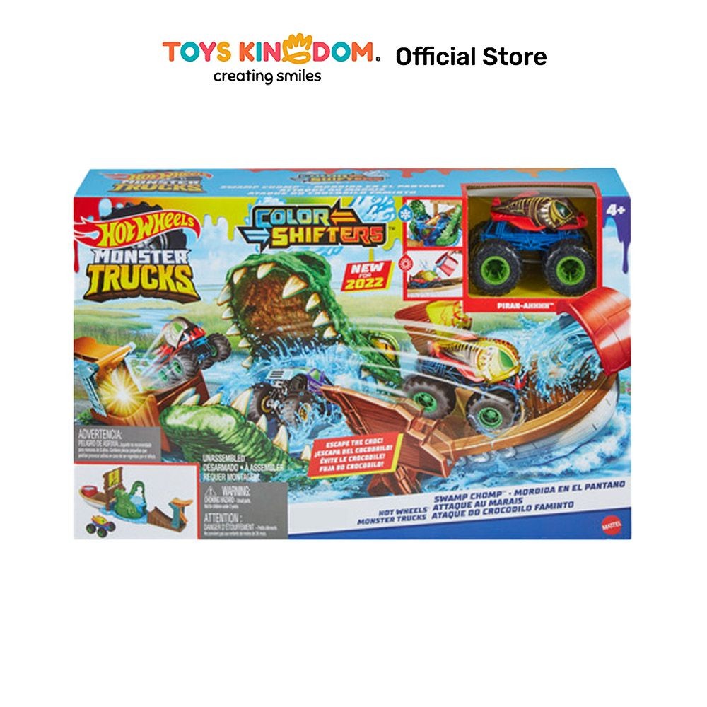 Jual Toys Kingdom Hot Wheels Playset Mt Swamp Chomp Hgv14 Set Mainan ...