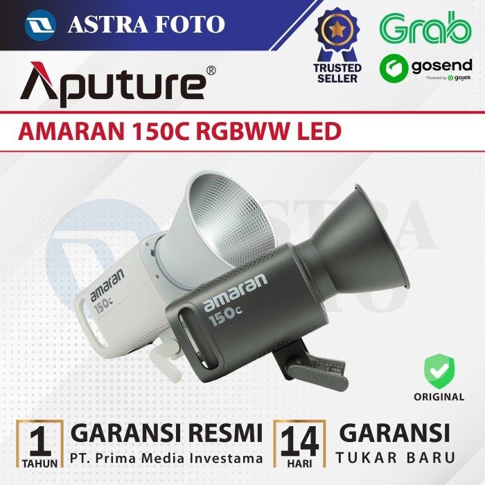 Jual Aputure amaran 150c Grey - White | 150W RGBWW Point Source LED | Shopee Indonesia