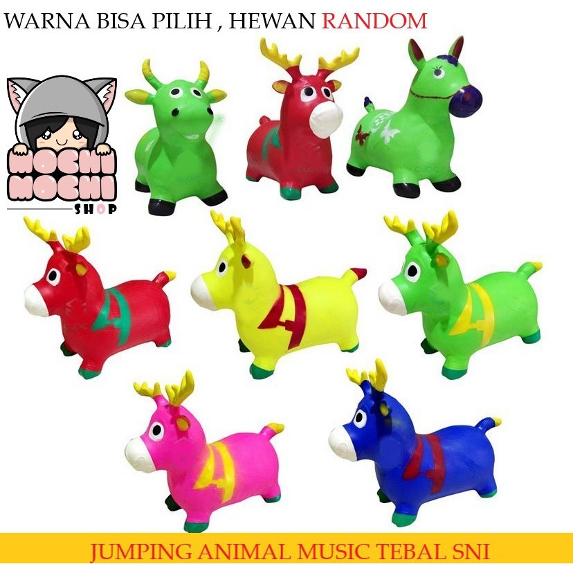 Jual JU87OL Jumping Animal / Kuda Kudaan Karet ( ada musik dan lampu ...