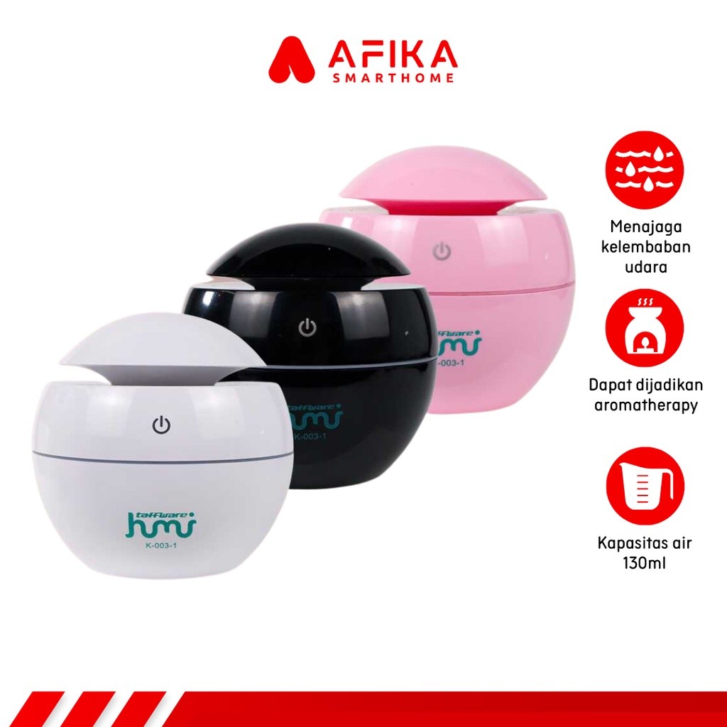 Jual Humidifier Diffuser Pelembab Udara Desain Bulat Minimalis 130ml ...
