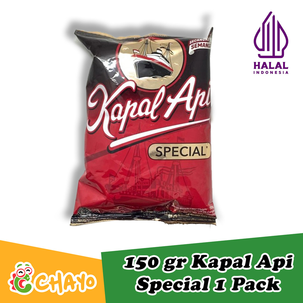 Jual Kapal Api Kopi Bubuk Special Pack 150 gr Kopi Bubuk Biji Kopi ...