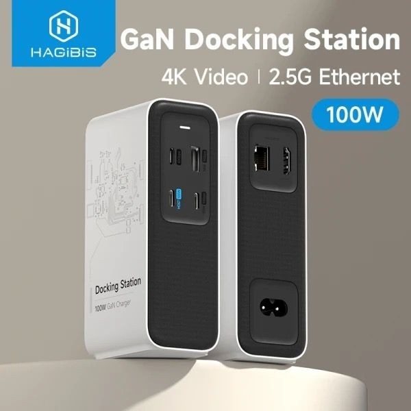 Jual HAGIBIS 100W GaN DOCKING STATION FOR SWITCH ROG ALLY STEAM GO FAST ...
