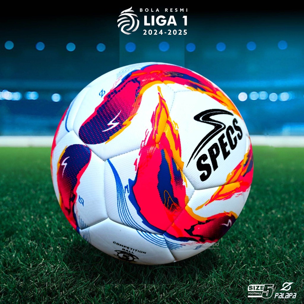Jual Bola Liga 1 Indonesia Size 5 Bola Sepakbola Specs Palapa 2024 2025 ...