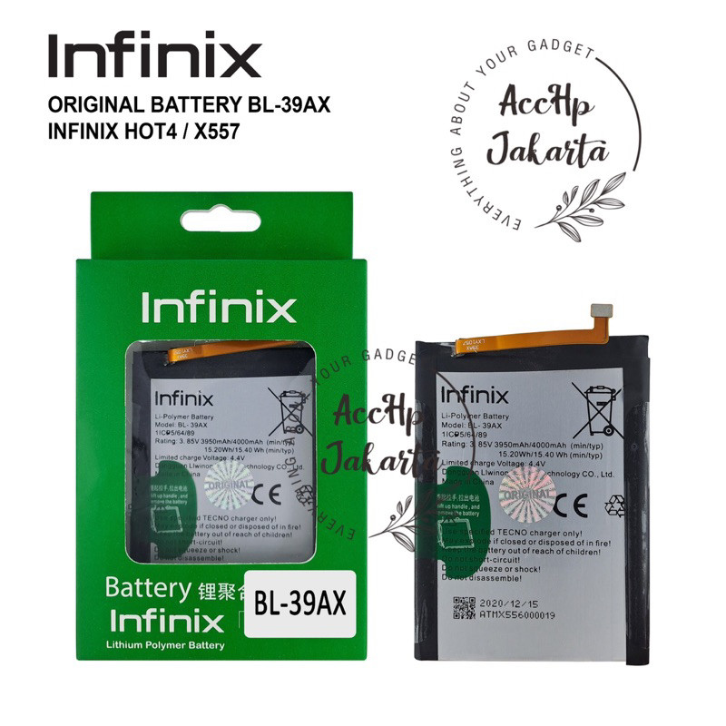 Jual Baterai Batre Infinix Hot 4 / X557 BL-39AX Batu Batrei Bl-39ax ...