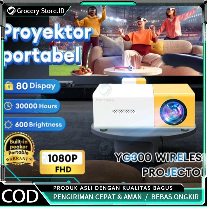 Jual Proyektor Mini Proyektor Mini Portable HP Home Theater Android ...