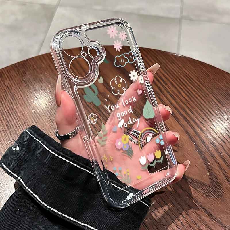 Jual Premium TPU bunga Rumput gaya Korea transparan soft case hp VIVO ...