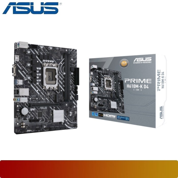 Jual ASUS PRIME H610M-K D4-CSM | Motherboard Intel H610 LGA 1700 DDR4 mATX | Shopee Indonesia