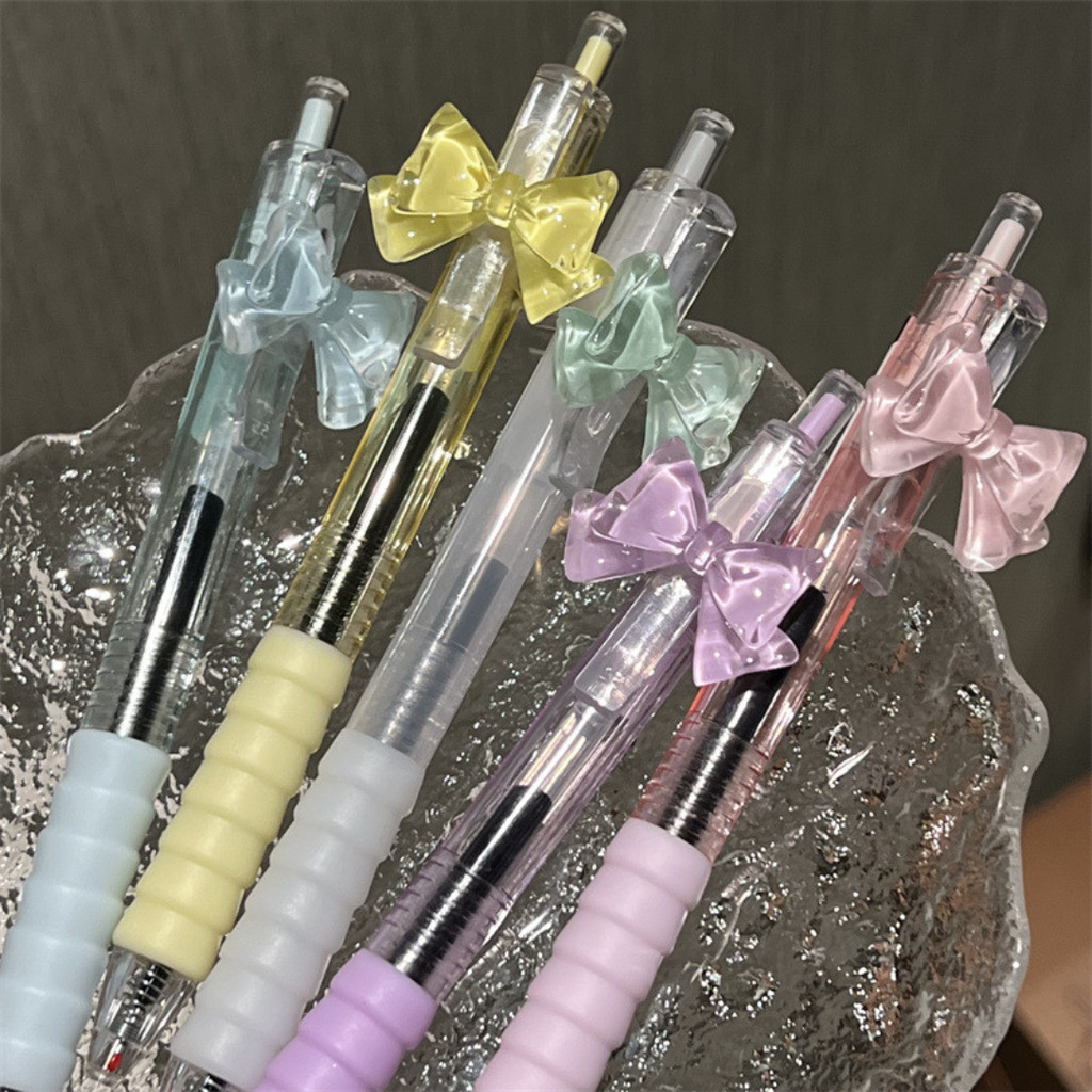 Jual [doodledreams] Pulpen Gel Bentuk Pita Coquette / Puplen Tinta ...