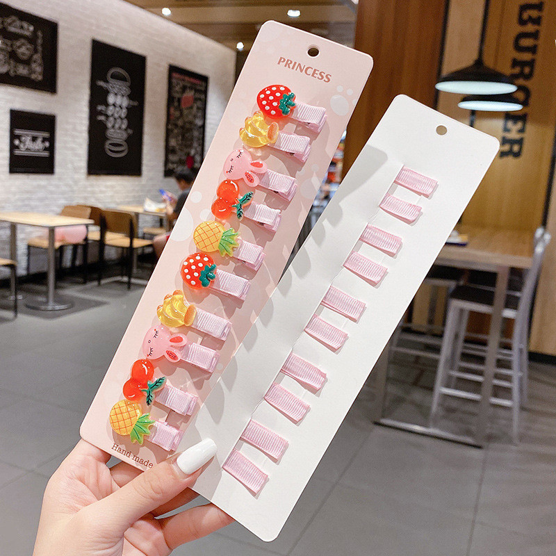 Jual isi 10 Jepit Rambut Anak Perempuan Bunga Aesthetic Model Korea ...