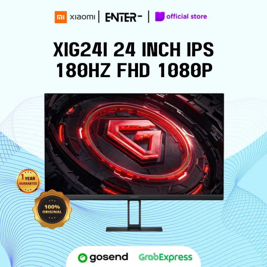 Jual Monitor Gaming XIAOMI G24i 24 Inch IPS 180Hz 1ms FreeSync FHD ...