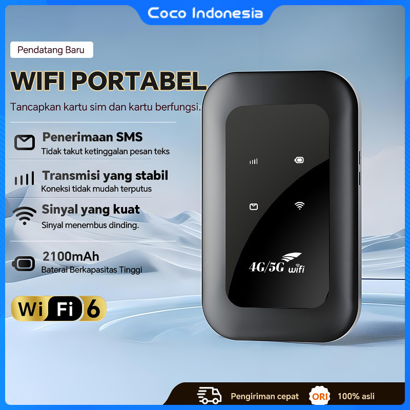 Jual MIFI MODEM Wifi 4G/5G UNLOCK ALL OPERATOR 2100mAh 150Mbps Portable ...