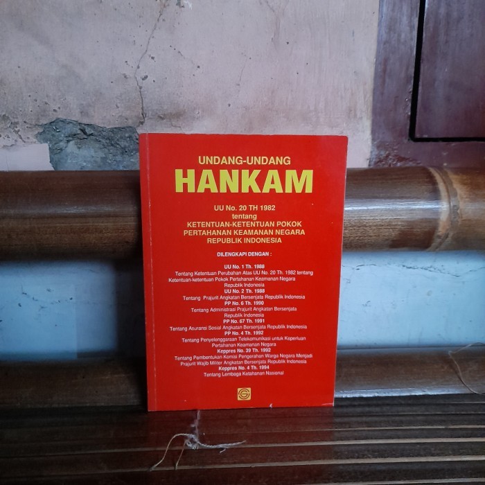 Jual ASLI BUKU Undang Undang Hankam Ketentuan Ketentuan Pokok ...