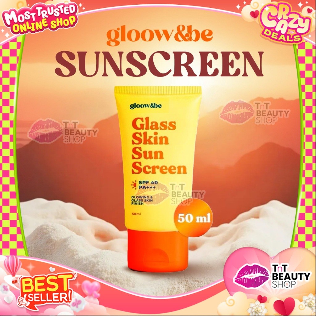 Jual Glowbi Sunscreen Gloow&be Glass Skin Glow & Be SPF40 PA+++ Penahan ...