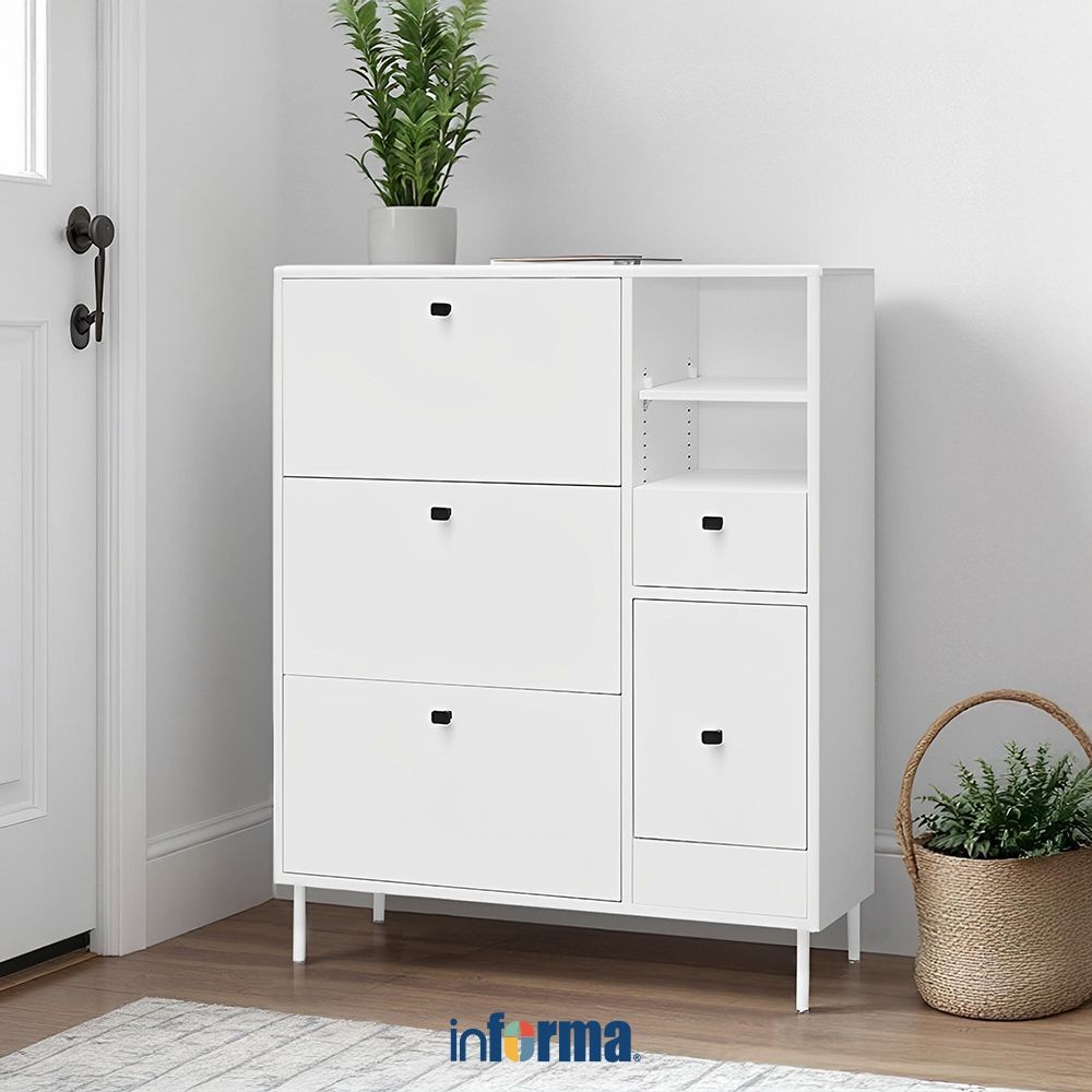 Jual Informa Joey Kabinet Sepatu - Putih Organizer Sandal Dan Sepatu ...