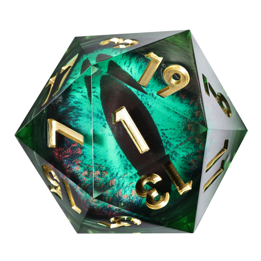 Jual 50mm D20 Dragon Eye Dice DND D20 Dice With Sharp Edges For TRPG ...