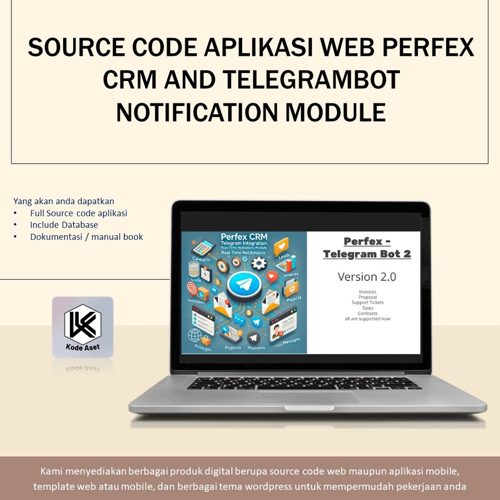 Jual SOURCE CODE APLIKASI WEB PERFEX CRM AND TELEGRAMBOT NOTIFICATION MODULE | Shopee Indonesia