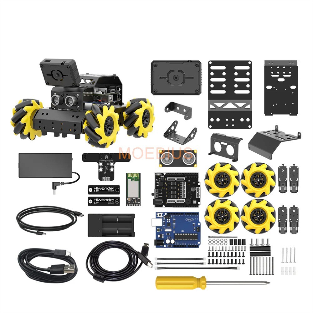 Jual Smart Car Miniauto Omnidirectional Microphone Wheel AI Visual Recognition Tracking UNO ...