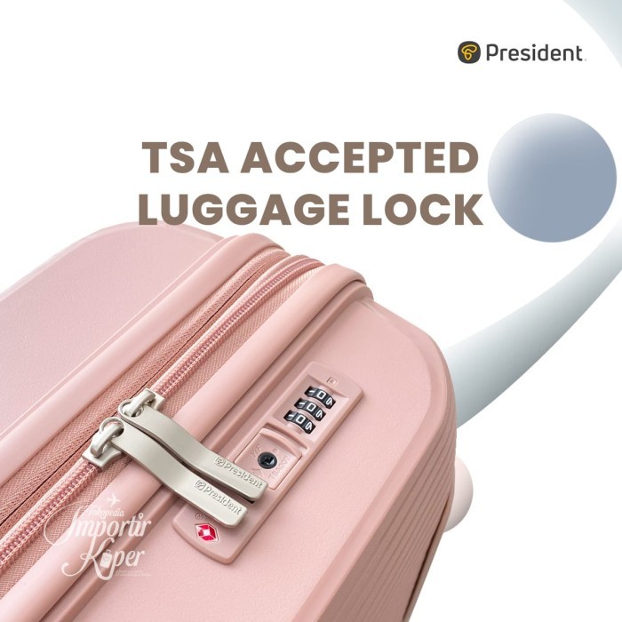 Jual Koper President Size 20 24 28 Inch TSA Lock Double Zipper ...