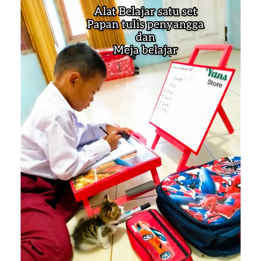 Jual 1 set paket hemat alat tulis/papn tulis penyangga 30x40/meja ...