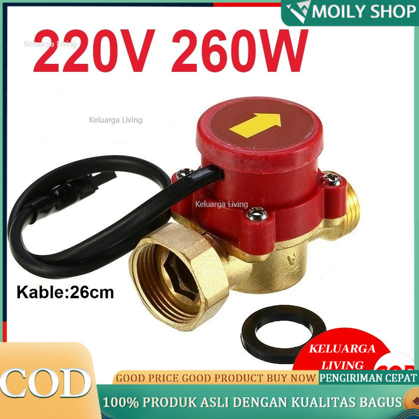 Jual RK Saklar Otomatis Pompa Booster 1/2 inch saklar Water Flow Switch ...