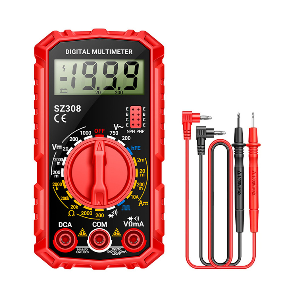 Jual For ANENG SZ308 Digital Multimeter Voltage Resistance Meter AC/DC Current Meter Mini ...