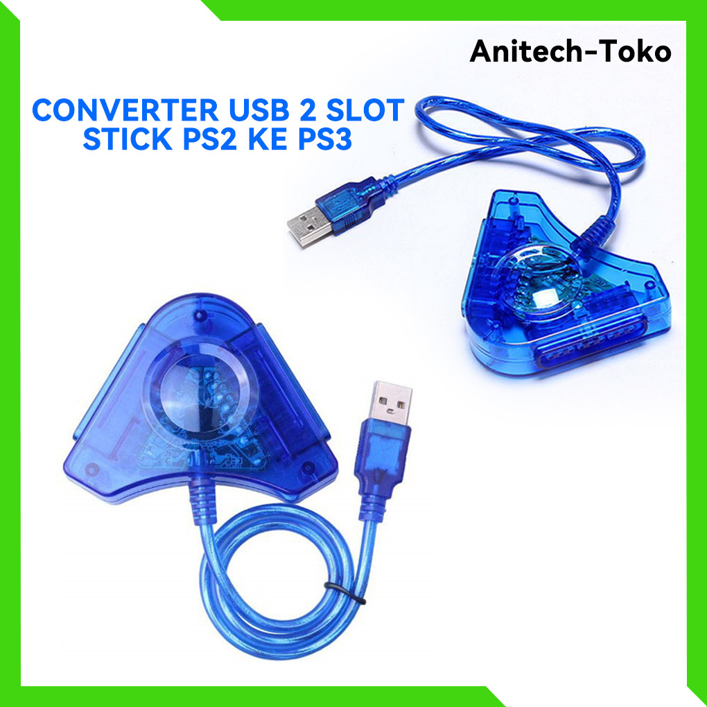 Jual [ANITECH_TOKO] Converter USB 2 Slot Stik Stick PS2 ke PS3 ...