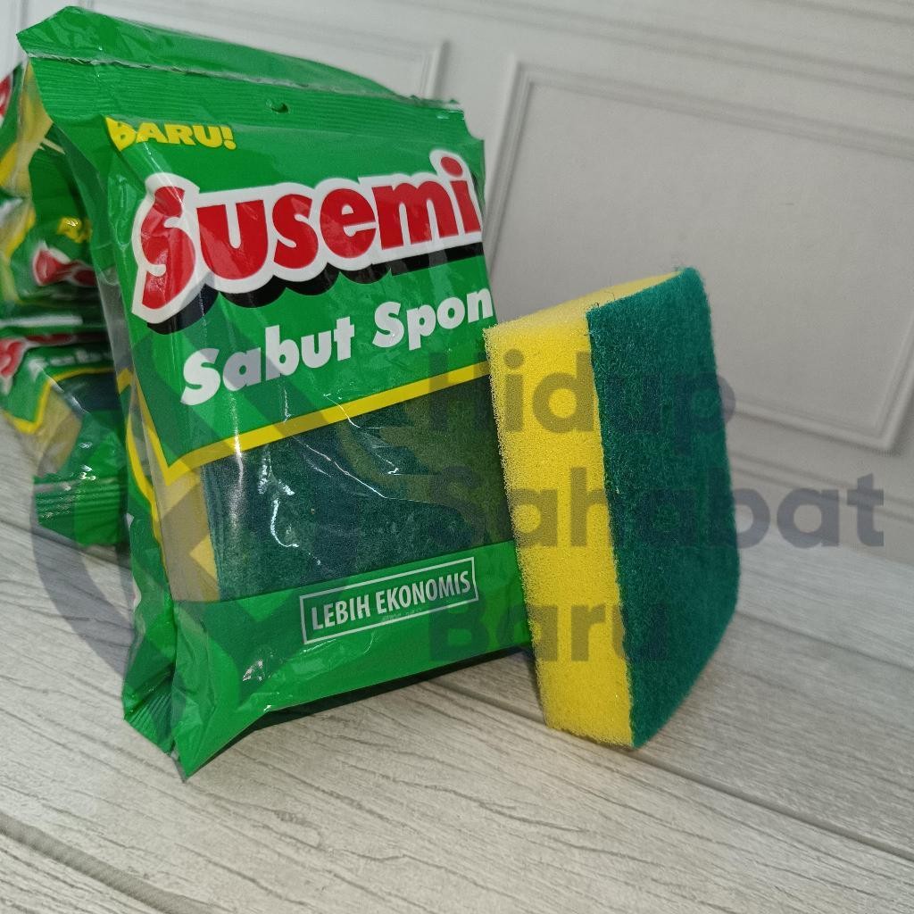 Jual SATUAN ( 1 BIJI ) Sabut Spon Cuci Piring SUSEMI | Shopee Indonesia