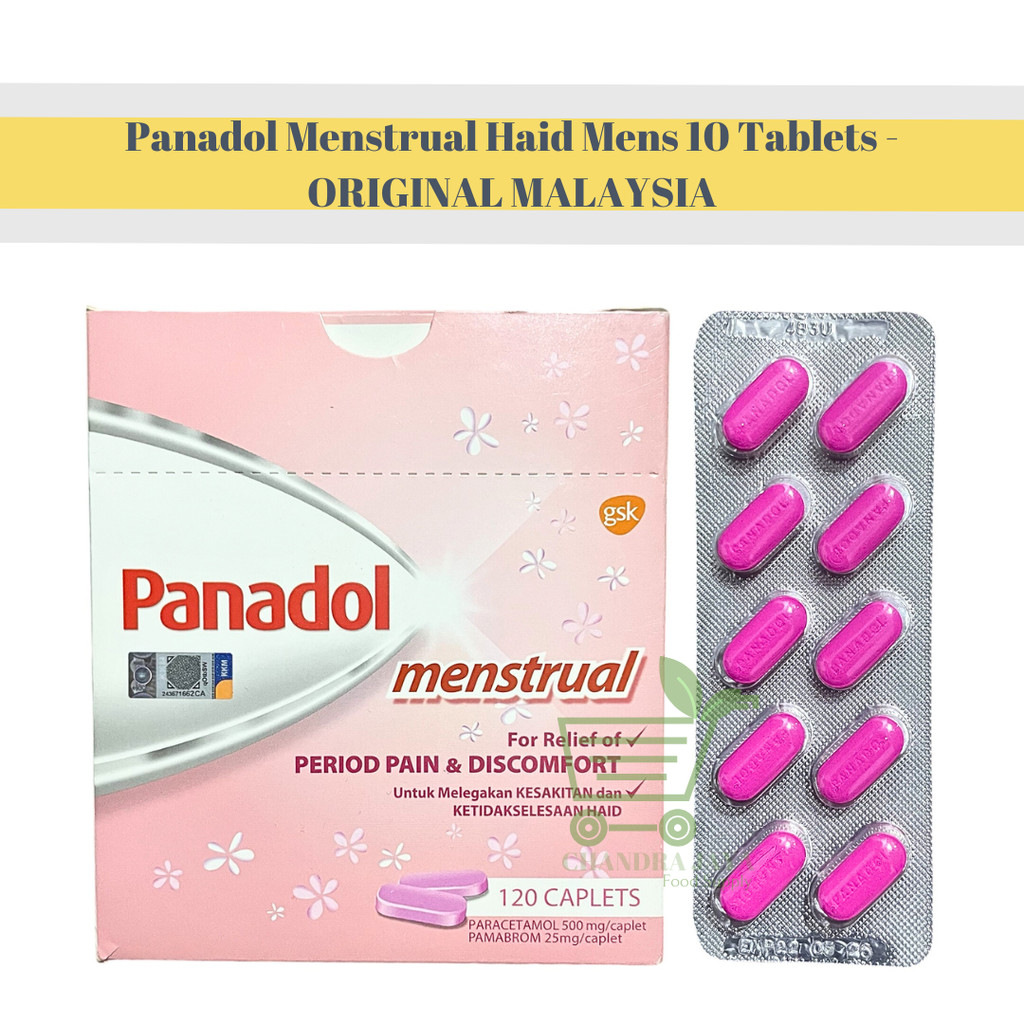 Jual Panadol Menstrual Haid Mens 10 Tablets - ORIGINAL MALAYSIA ...