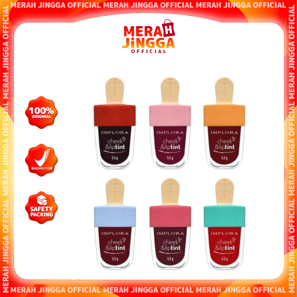 Jual Implora Cheek and Lip Tint | Merah Jingga Official | Shopee Indonesia