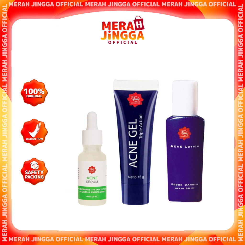Jual [BUNDLING] Viva Acne Gel Triple Action 15g - Acne Lotion 30 ml ...