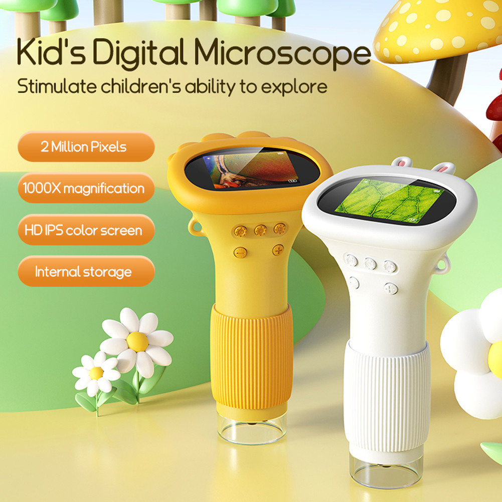 Jual 1000X Handheld Digital Microscope 2 Inch IPS Screen Children ...